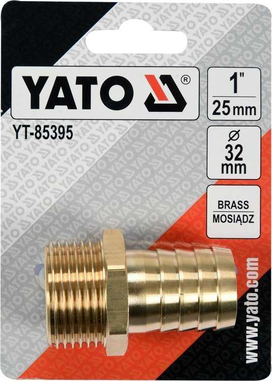Yato Toya Antgalis žalvarinis / sriegis 25 mm (1") | sodo siurblių pajungimui (YT-85395 ...