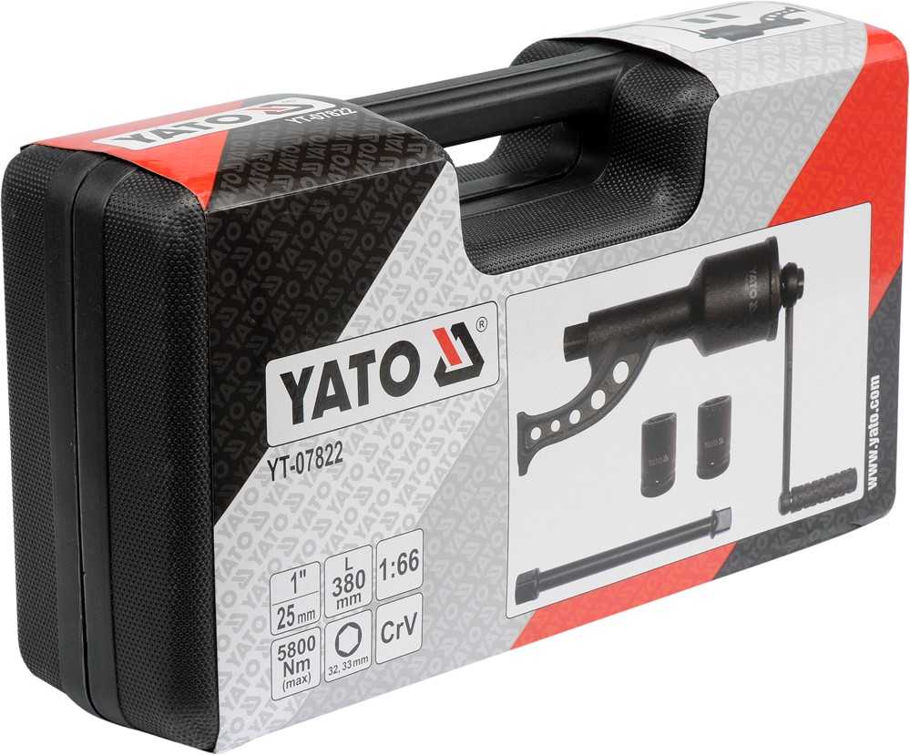 YATO Sukimo momento stiprintuvas YT-07822, 1", 5800Nm, modelis - YT ...