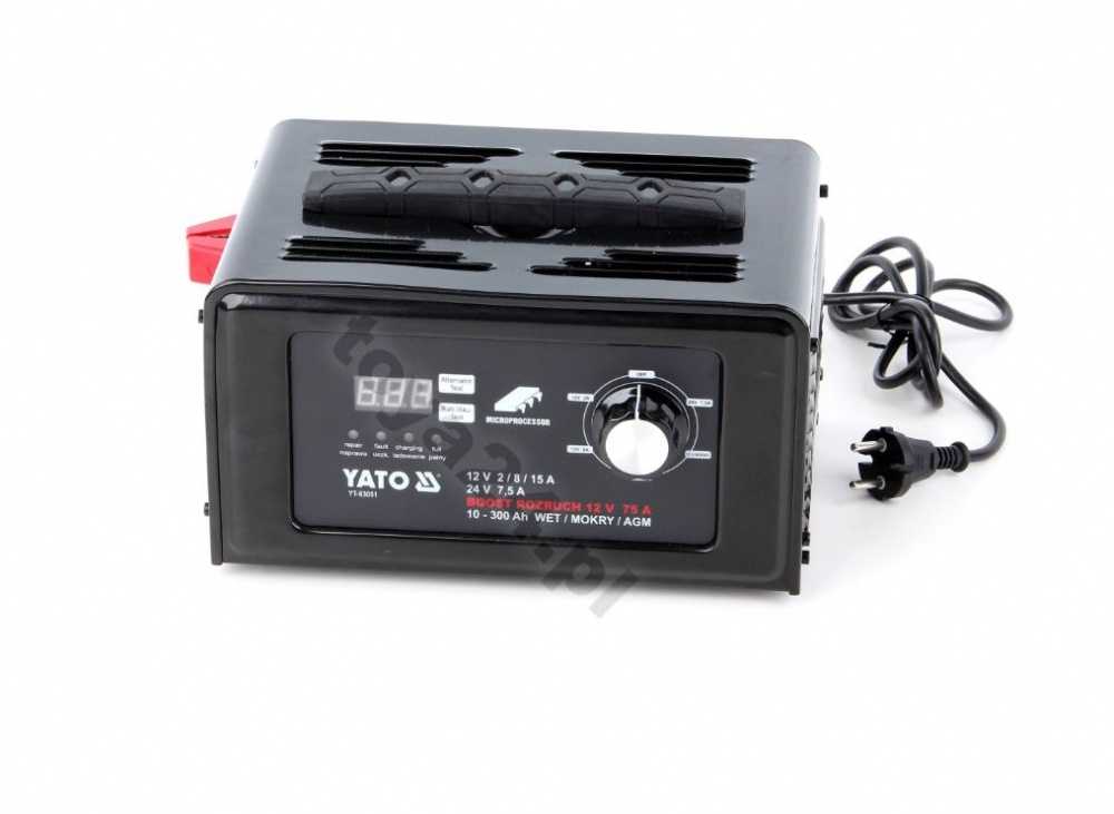 Yato Skaitmeninis pakrovėjas DC 12V 15A / DC 24V 7.5A su 75AMP ...
