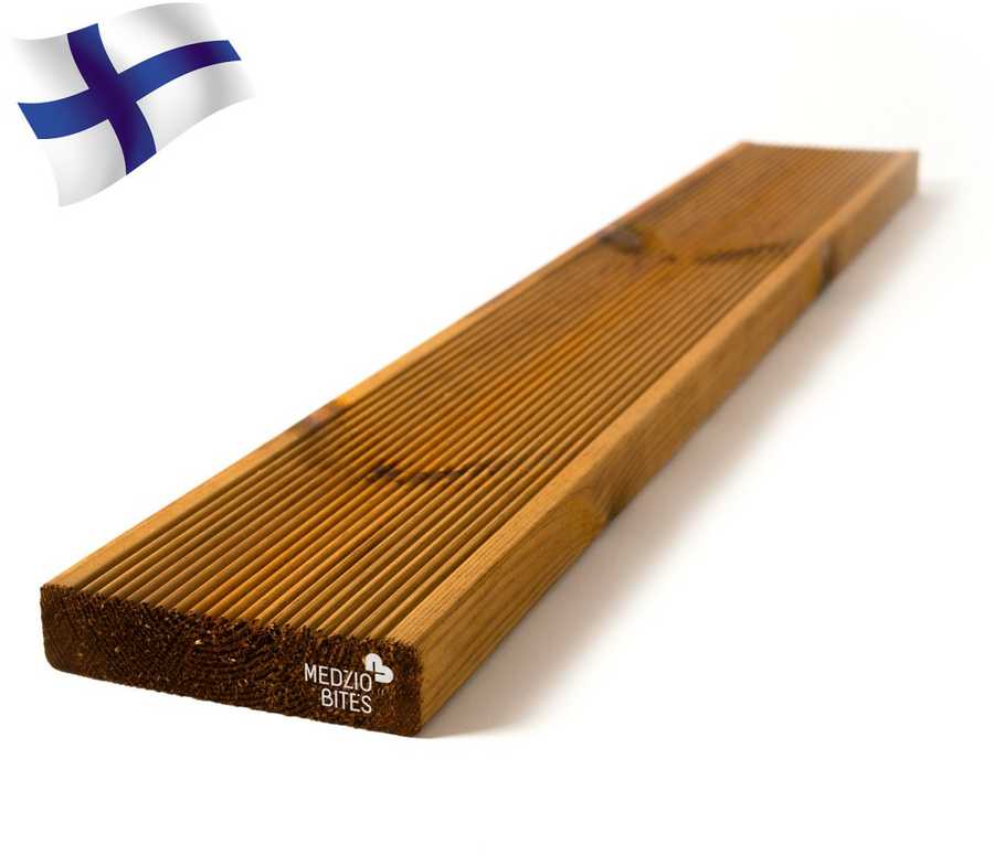 Medžio Bitės Terasinė impregnuota lenta 28x120x3900, modelis - 00000379 ...