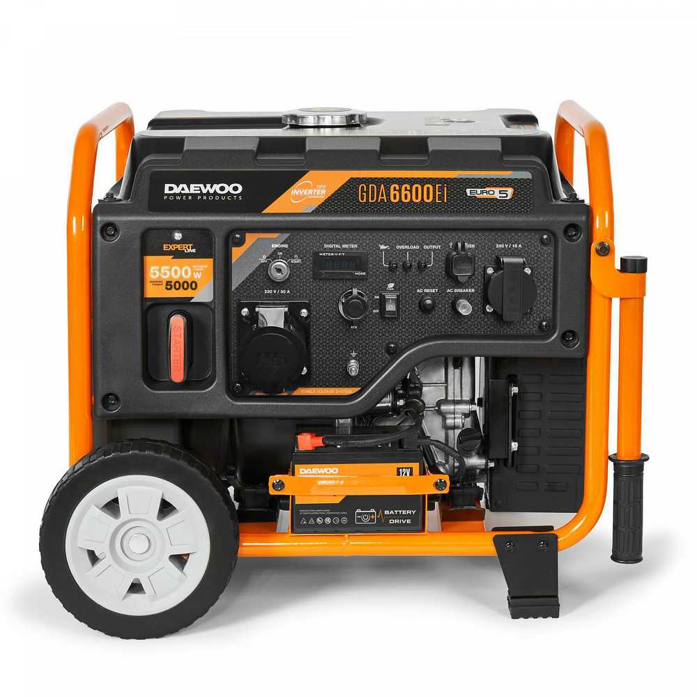 INVERTER GENERATOR 5.0KW 230V / GDA 6600EI DAEWOO, modelis - GDA6600EI ...