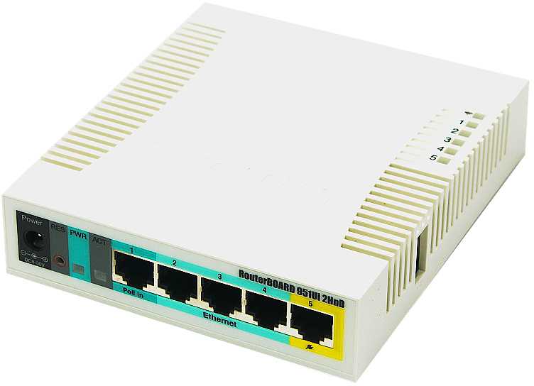 Šakotuvas Maršrutizatorius MikroTik RB951Ui-2HnD (xDSL (cable connector ...