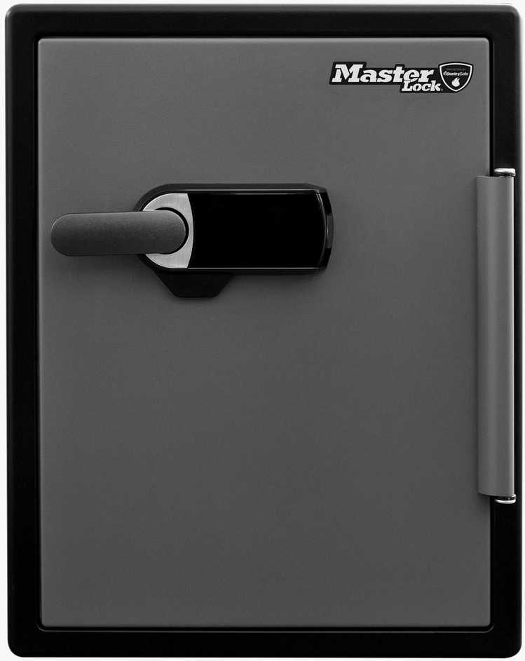 Ugniai ir vandeniui atsparus seifas su garsiniu signalu Master Lock ...
