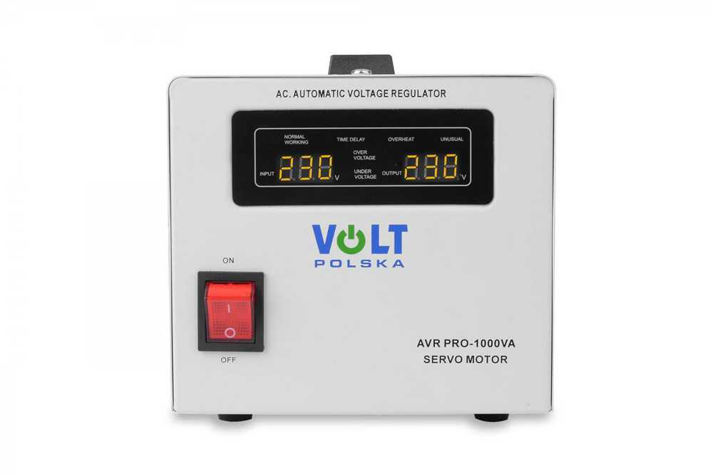 Volt Polska AVR Pro 1000VA 3% Servo įtampos stabilizatorius, modelis ...
