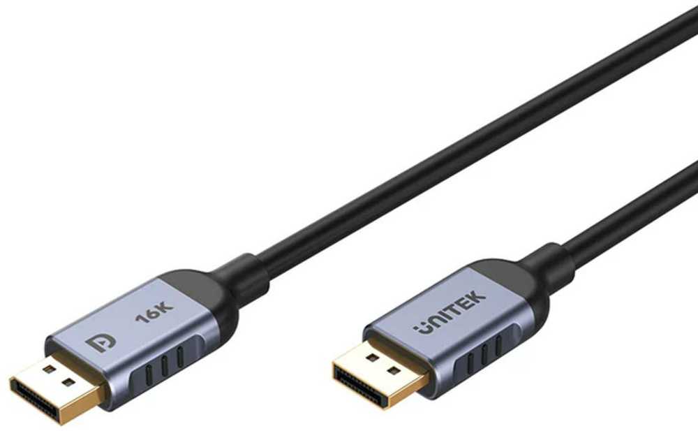 DisplayPort Kabelis - UNITEK C1626GY01-1M 1m HDR Auksu Padengtas Juodas ...