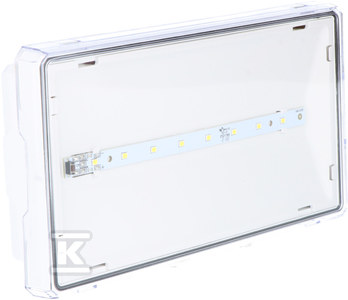 Awex OPR.EXIT S IP65 LED 1W 3H 2-ZAD. PT BIA?, modelis - ETS/1W/C/3/SA ...