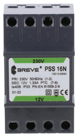 BREVE 1 fazis modulinis transformatorius PSS 16N 16VA 230 / 12V ...
