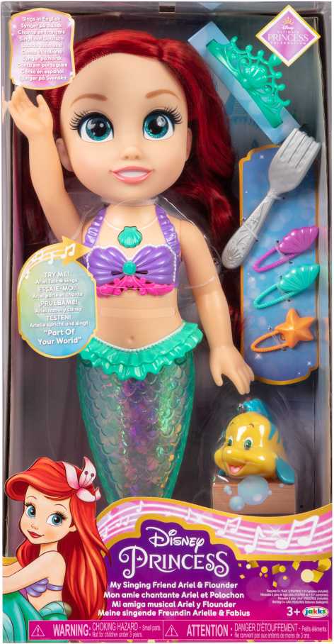 JAKKS DISNEY PRINCESS Interaktyvi lėlė ARIEL, modelis - 224926, žema ...