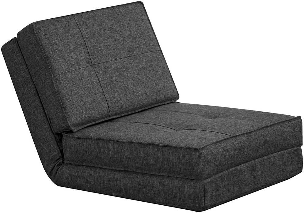 Fotelis HOMCOM grindų sofa sulankstoma miegamoji kėdė grindų kėdė 5 ...