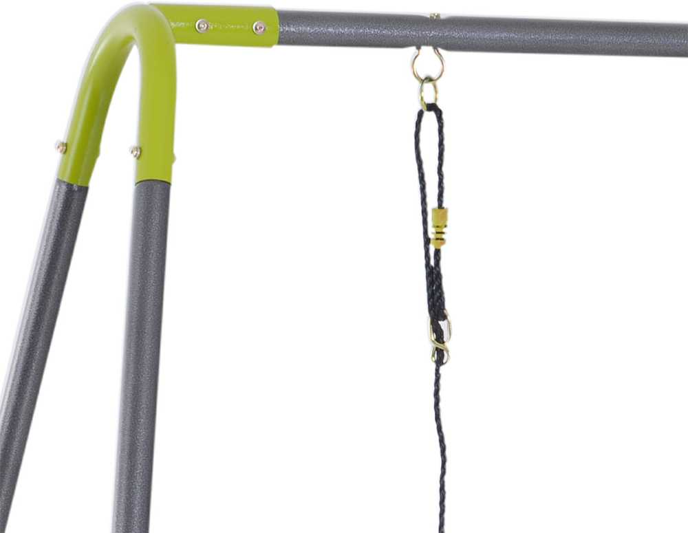 HOMCOM vaikiškos sūpynės dvigubos sūpynės su metaliniu rėmu ir ...