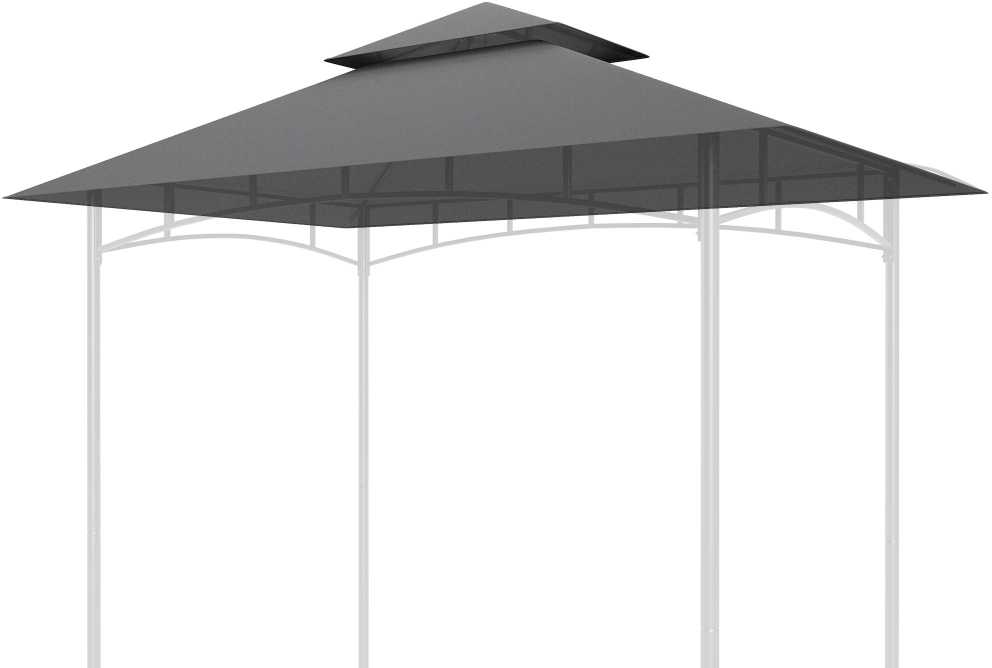 "Outsunny" keičiamasis stogas grilio paviljonui 1,5 m x 2,4 m, tik ...