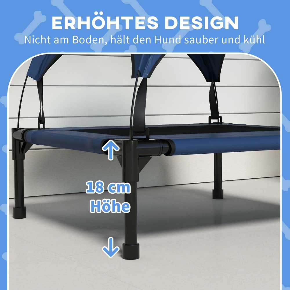 "PawHut" Pakeliama lova šunims su baldakimu, gultas gyvūnams ...