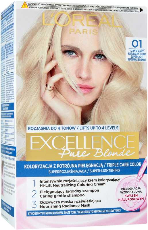 L'Oreal Paris Excellence Creme 01 Super Light Natural Skirtas šviesiems ...