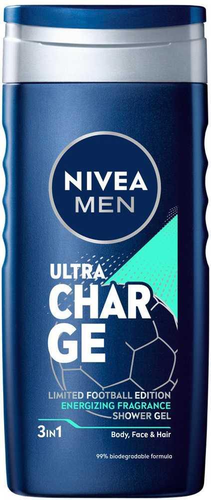 Nivea Men Ultra Charge dezodorantas vyrams, 250 ml, žema kaina | Varle.lt