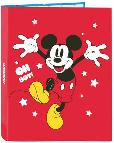 Žiedinis segtuvas Mickey Mouse Clubhouse Fantastic Mėlyna Raudona A4 26 ...