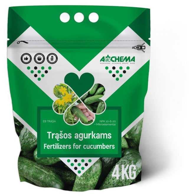 Agrochema Trąšos agurkams, 4kg, žema kaina | Varle.lt