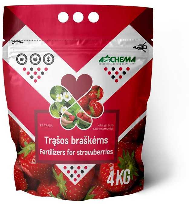 Agrochema Trąšos braškėms ir žemuogėms, 4kg, žema kaina | Varle.lt