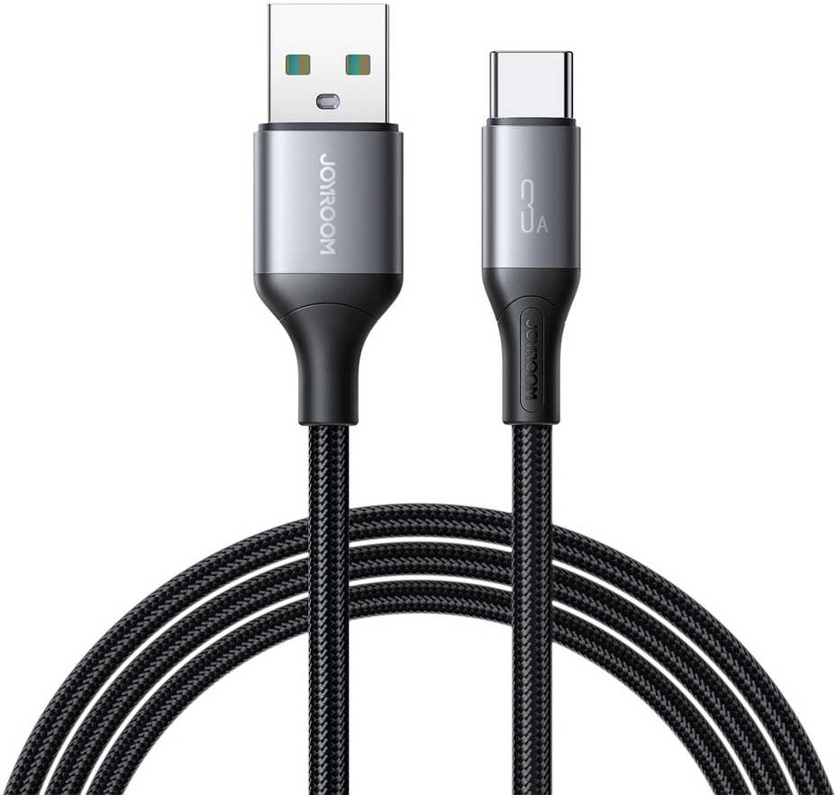 Joyroom S-A28 Flash Series 3A USB-A - USB-C cable 1m - juodos spalvos ...