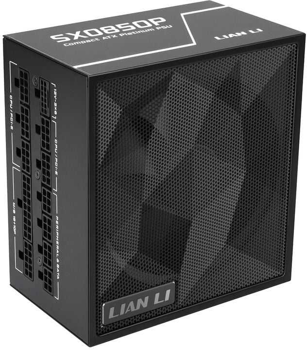 Lian Li SX Series 80 PLUS Platinum Power Supply, fully modular, PCIe 5. ...
