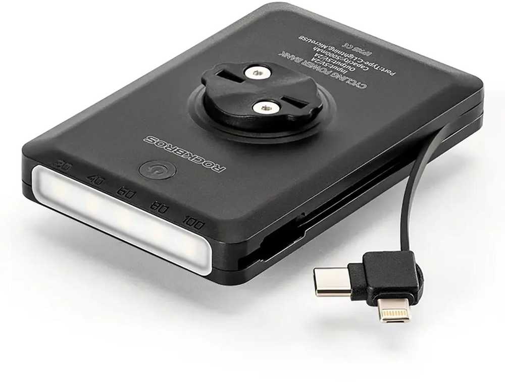 Rockbros JP008 front bike light for counter with power bank 5000mAh 150lm IPX6 - juodos spalvos ...