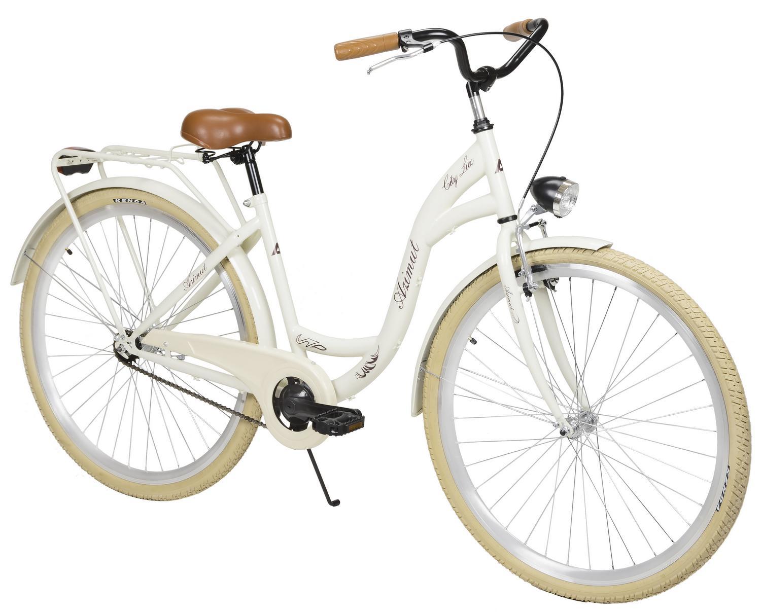 Dviratis AZIMUT City Lux 28" 2023 light cream, žema kaina | Varle.lt