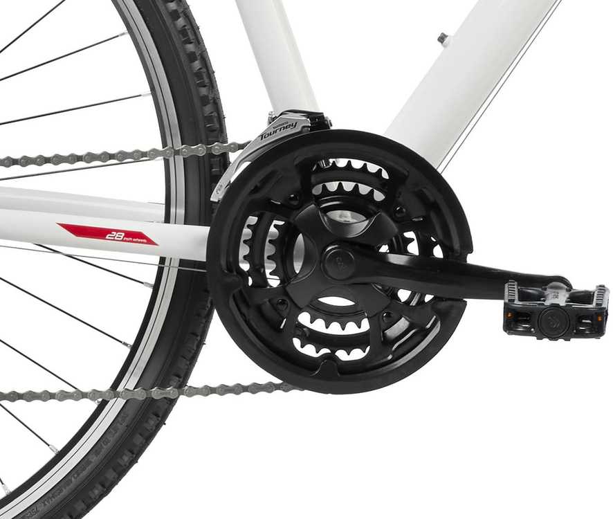 Dviratis Romet Orkan D Lite 28" 2023 baltas-violet-17" / M (Dydis: 17 ...