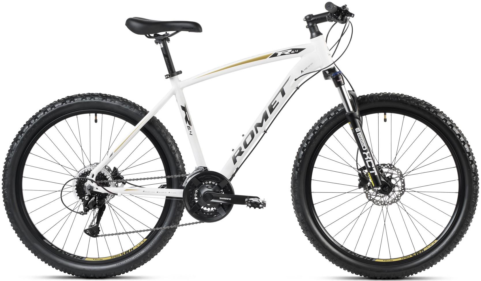 Dviratis Romet Rambler R6.4 26" 2023 baltas-auksinis-20" / XL (Dydis: 20" / XL), žema kaina ...