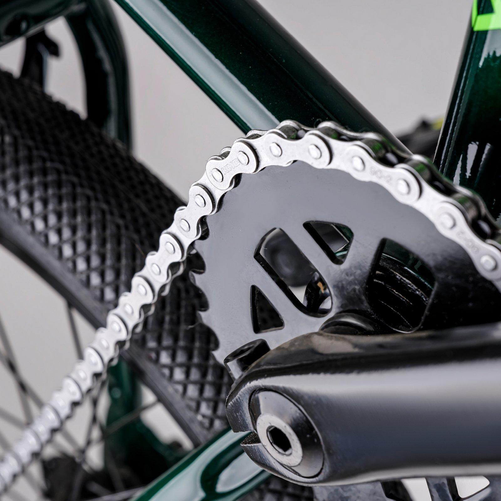 Dviratis S'COOL XtriX 20 1-speed BMX 20" HiTen dark žalias-neon žalias ...