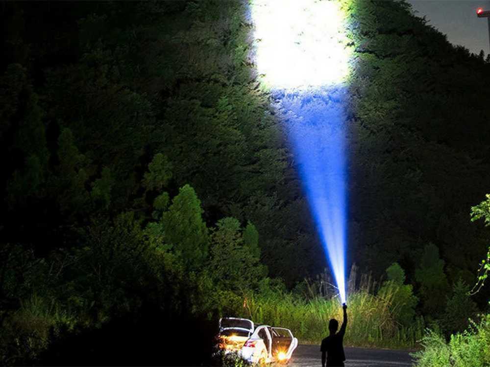 Verk Group Rechargeable torch searchlight bivouac led strong military ...