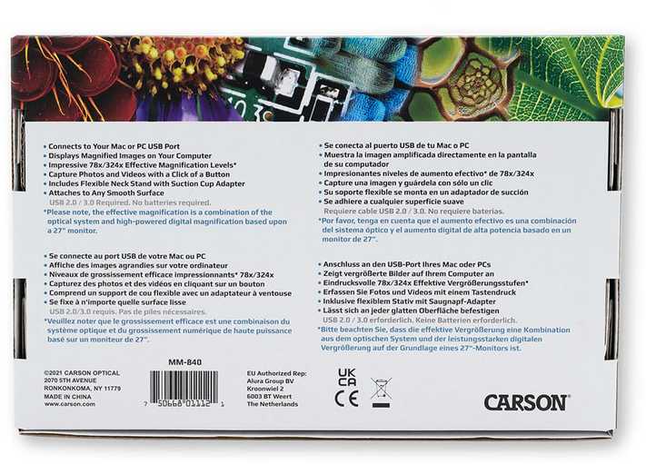 Mikroskopas Verschiedene Mikroskop Carson Carson eFlex Digital ...