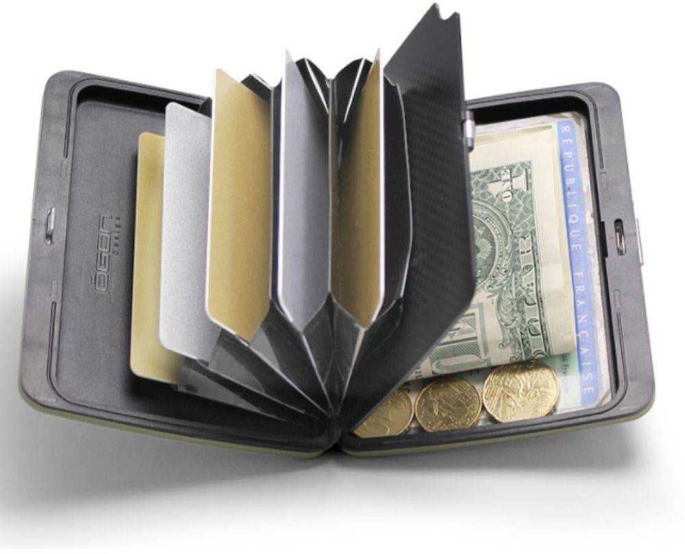 Portfel RFID na karty Ogon Designs Smart Case V2 Large - navy mėlynas ...