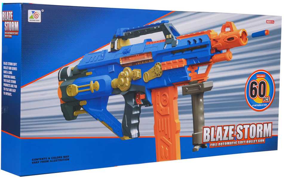 Ramiz Vaikiškas MEGA Blaze Storm šautuvas mėlynas, žema kaina | Varle.lt