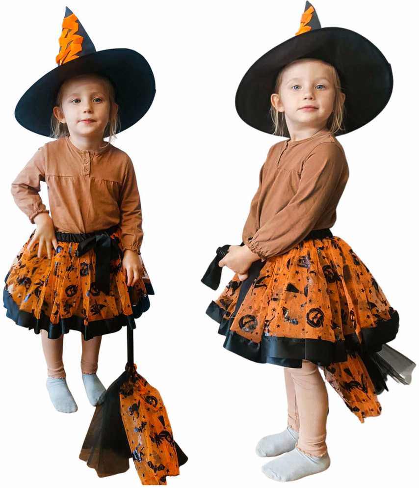 Ikonk Kidspro Raganos raganos kostiumas 3 dalių oranžinis, modelis ...