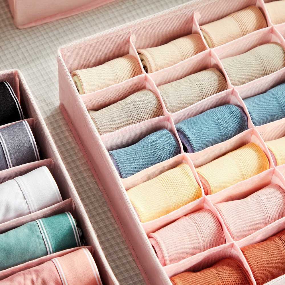 Songmics Apatinio trikotažo organizatorius liemenėlėms rožinės spalvos ...