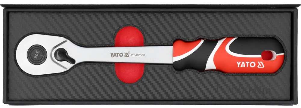 1 / 2" reketas su 1000 Nm sukimo momentu, tiesia rankena, 90 dantų, CrV ...