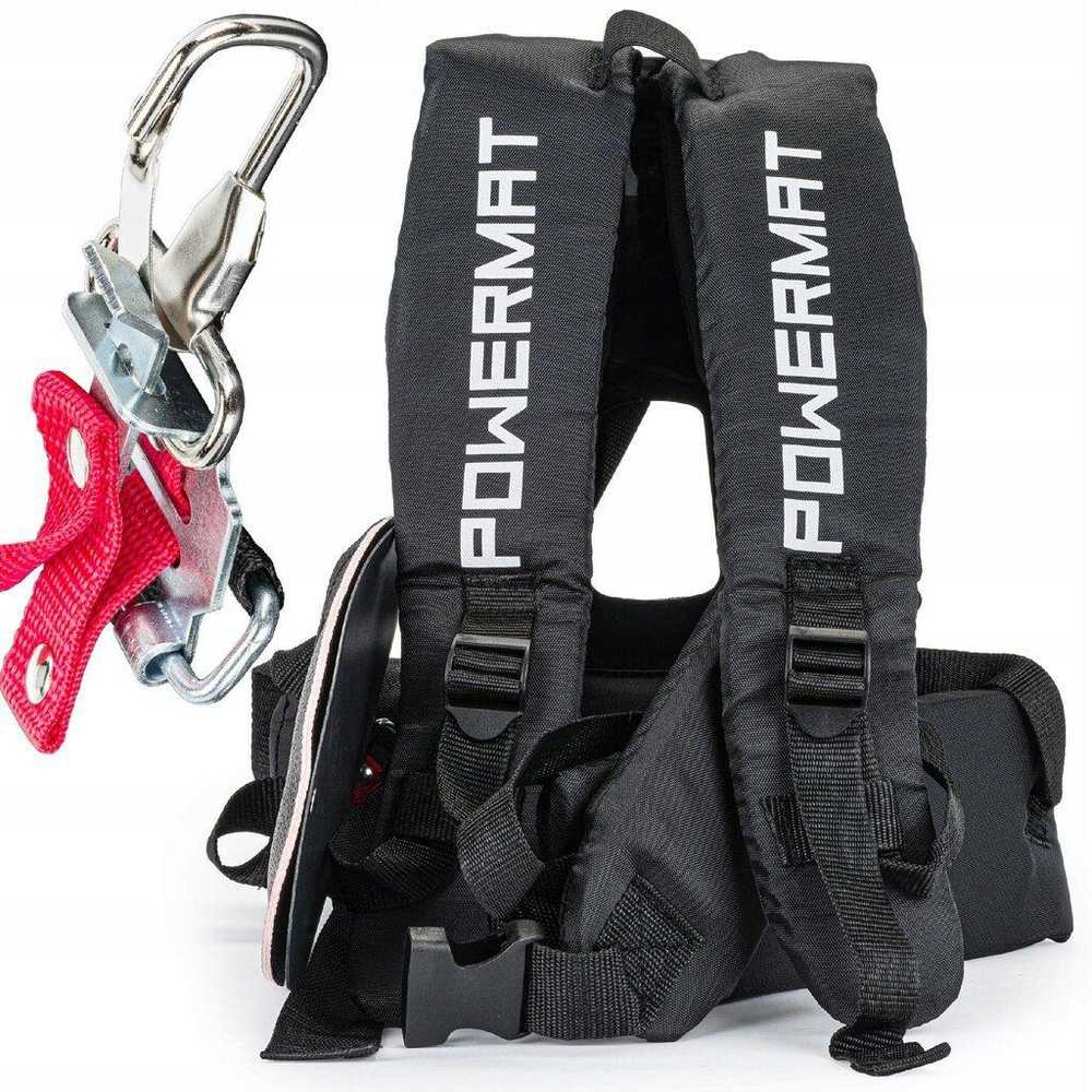 Diržas trimeriui PowerMat Tools su paminkšrinimais, juodas, žema kaina ...