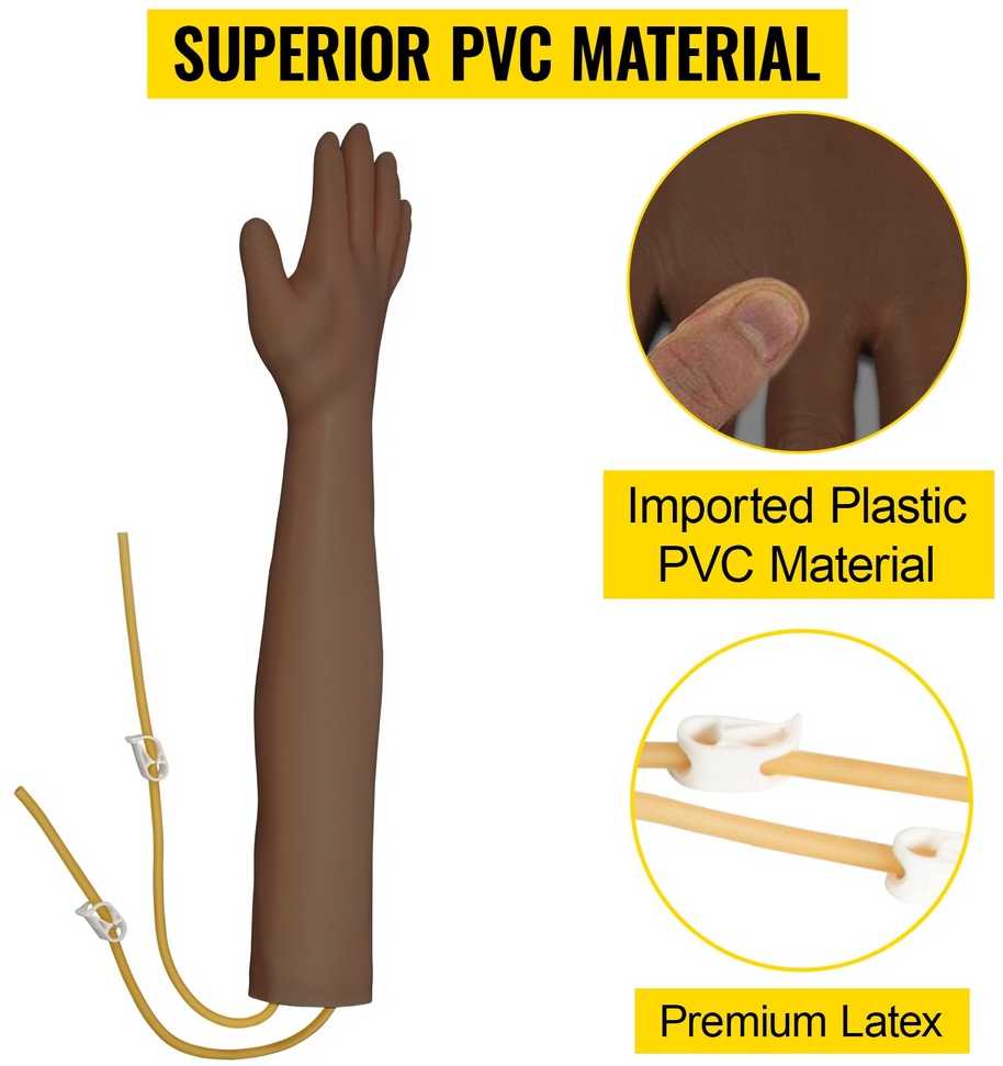 Intraveninės praktikos rankos rinkinys, Tamsios odos flebotomijos ...