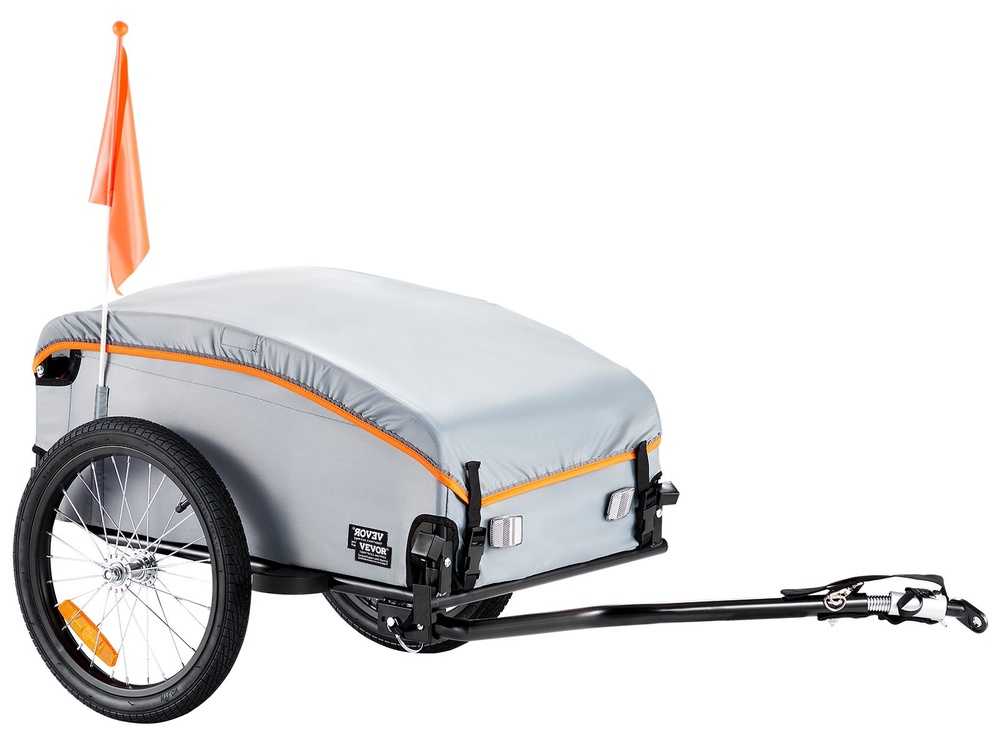 Dviračio priekaba kroviniams, 45 kg, sulankstoma, dviračio vežimėlis ...