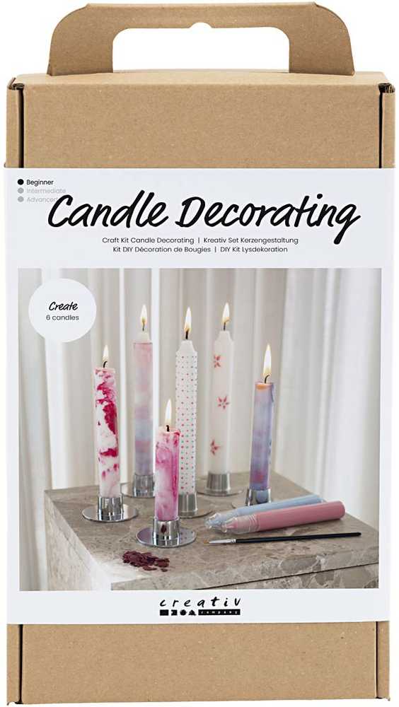 Craft Kit - Candle Decorating - Decorated Taper Candles (977742), žema ...