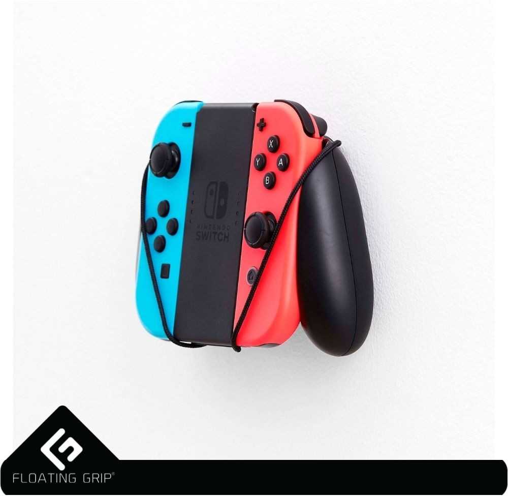 Floating Grip Nintendo Switch Joy-Con Wall Mount Juodas / Pilkas, žema ...