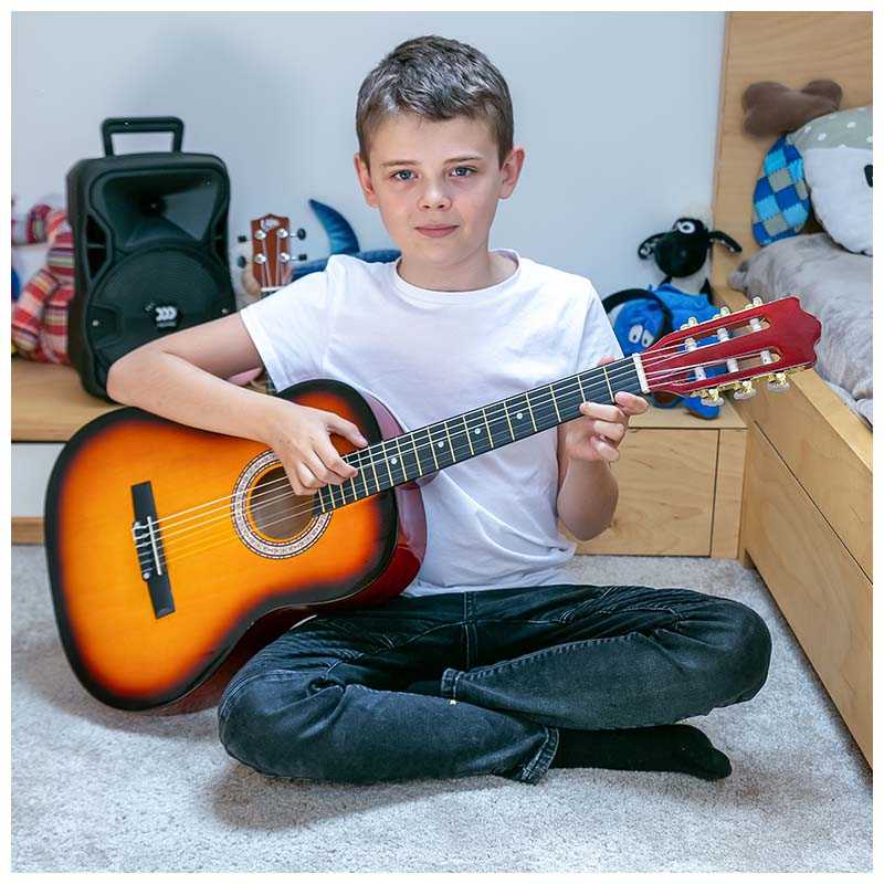 NN BD 36 klasikinė gitara 3 / 4, skirta mokytis NATURAL, žema kaina ...