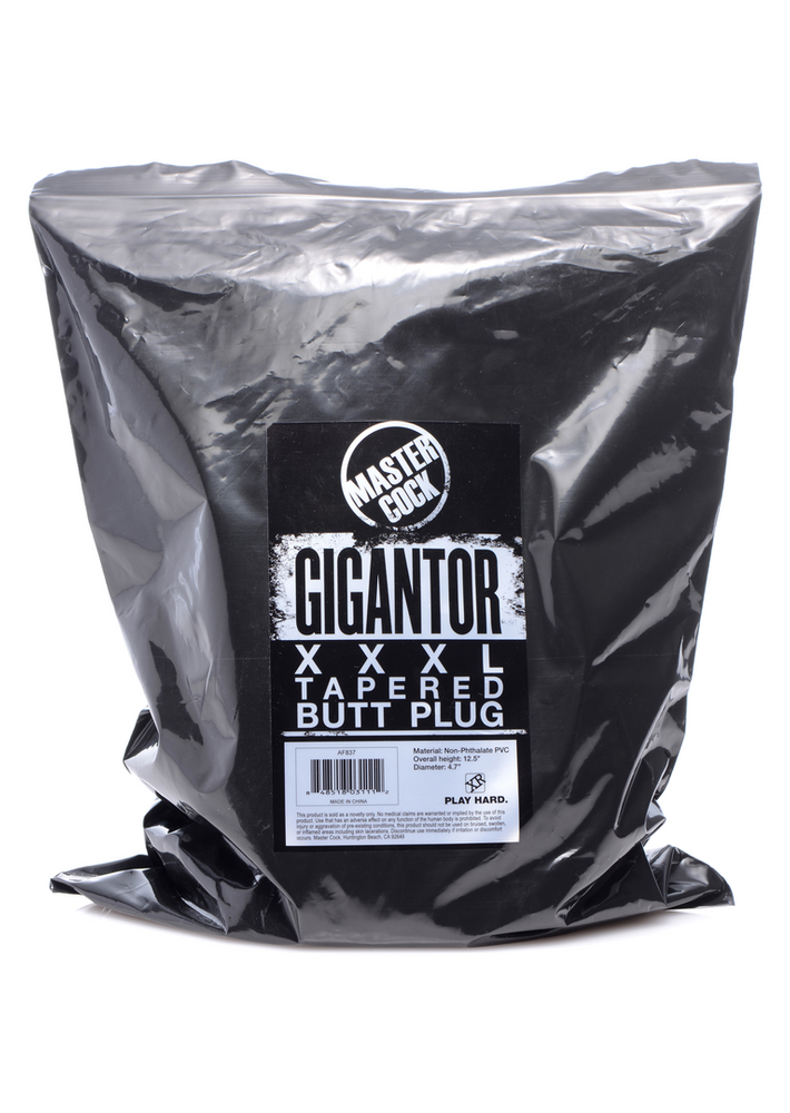 Xr Brands Gigantor XXXL Tapered Plug - Large Size, Phthalate-Free ...