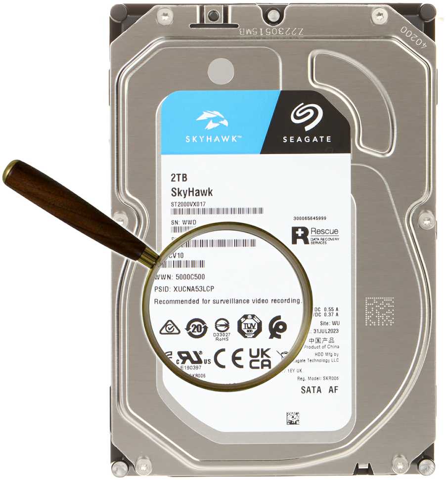 Kietasis diskas SEAGATE Surveillance Skyhawk 2TB HDD SATA 6Gb / s 256MB ...