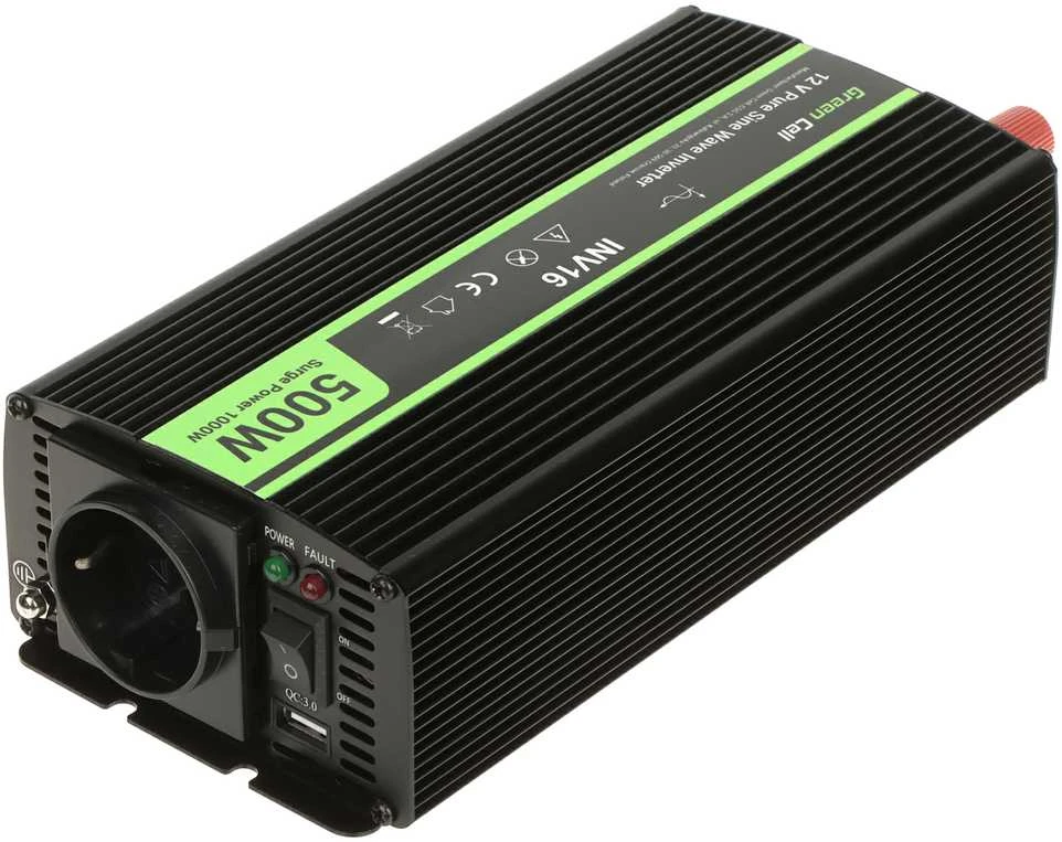 Green Cell Žalias Cell Inverteris 12 / 230V 500W sinusinė išėjimo ...