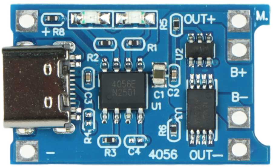 Kita LI-ION BATTERY CHARGING MODULE CHAR-4056-18650 / USB-C, žema kaina | Varle.lt