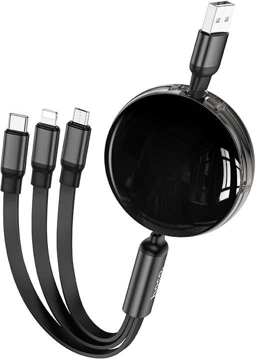 Laidas 3in1 USB A į Lightning / Micro USB / USB C Hoco 2A 1 m X78 ...