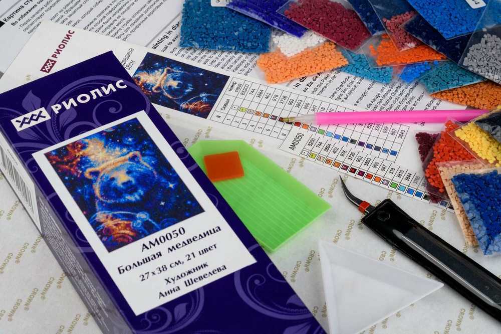 The Great Bear - Deimantinės Mozaikos rinkinys iš RIOLIS Nr.: AM0050, modelis - AM0050, žema ...