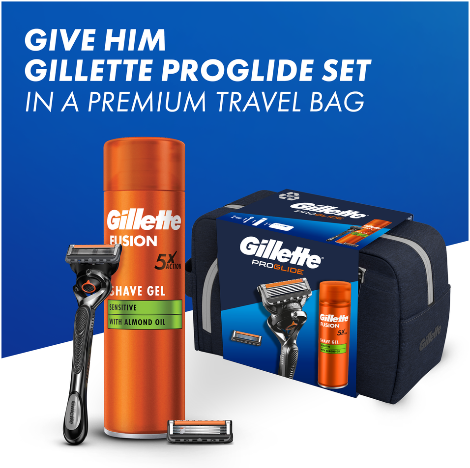 Gillette ProGlide Kelioninis Rinkinys: Skustuvas + 1 Keičiama Galvutė ...