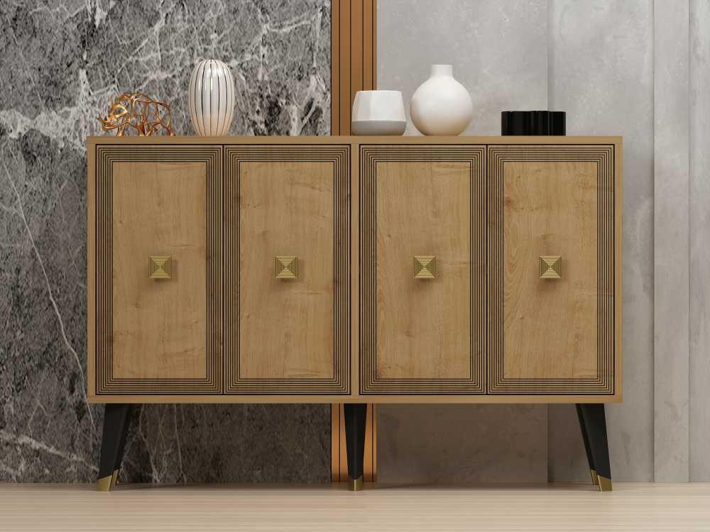 Kalune Design Spintelė Ansel - Sapphire Oak, Gold, modelis - 327ODS1236 ...