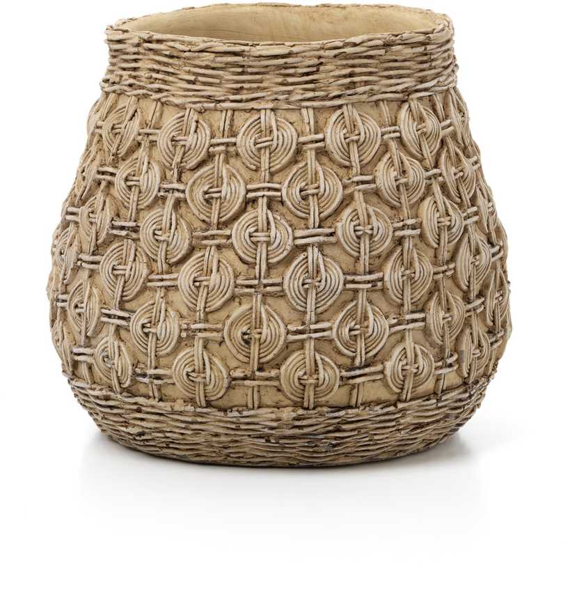 Bazaar Vazonas The Knot XL, 28.3x28.3x25 cm, natūralus betonas, modelis ...